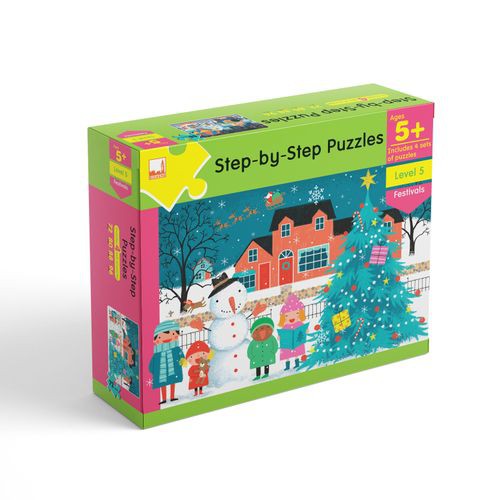 Step By Step Puzzle Lv.5 - Festivals 4 pictures (5+ years old) jigsaw ...