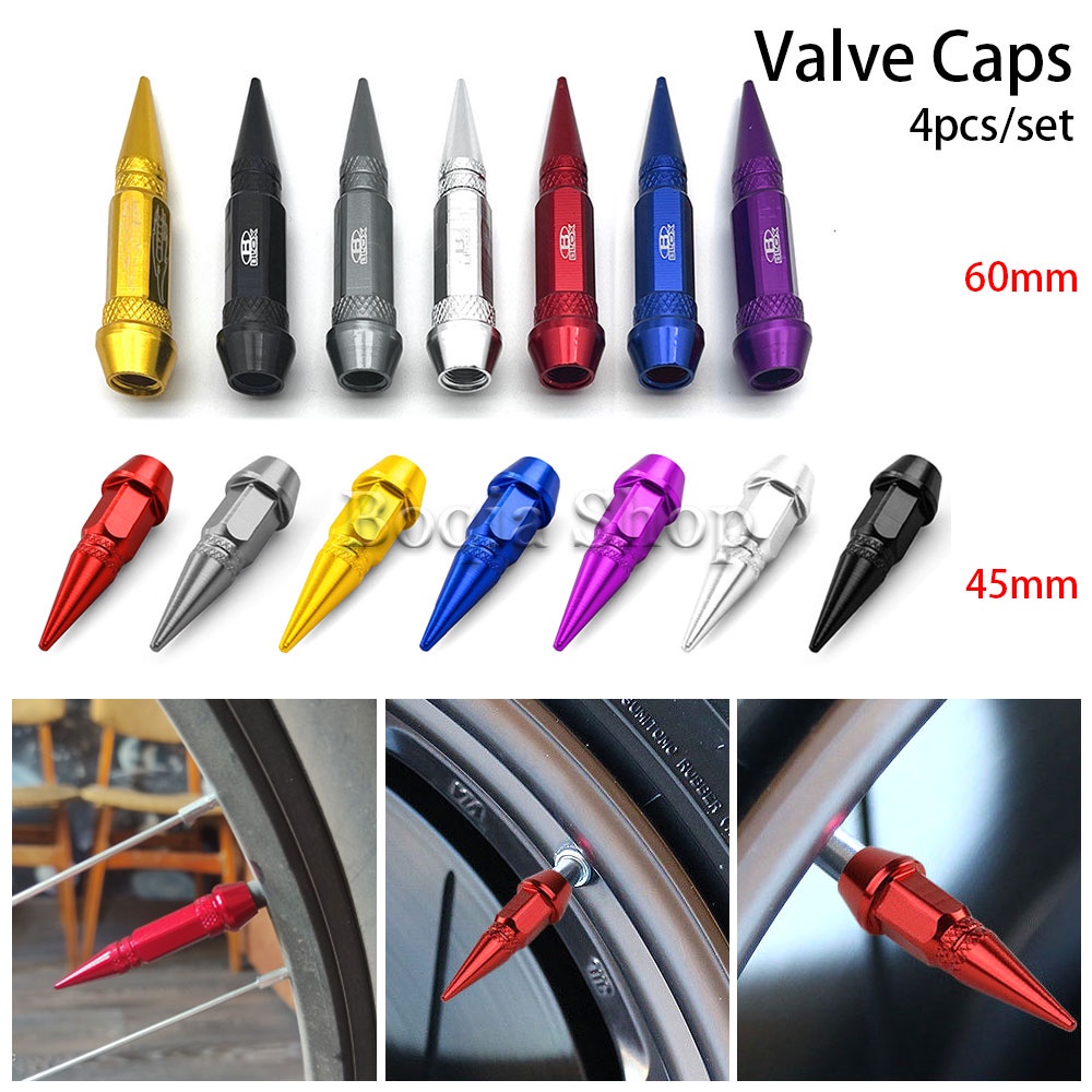 4pcs/set Tire Valve Blox Spike Wheel Cap Aluminium Tire Valve Caps ...