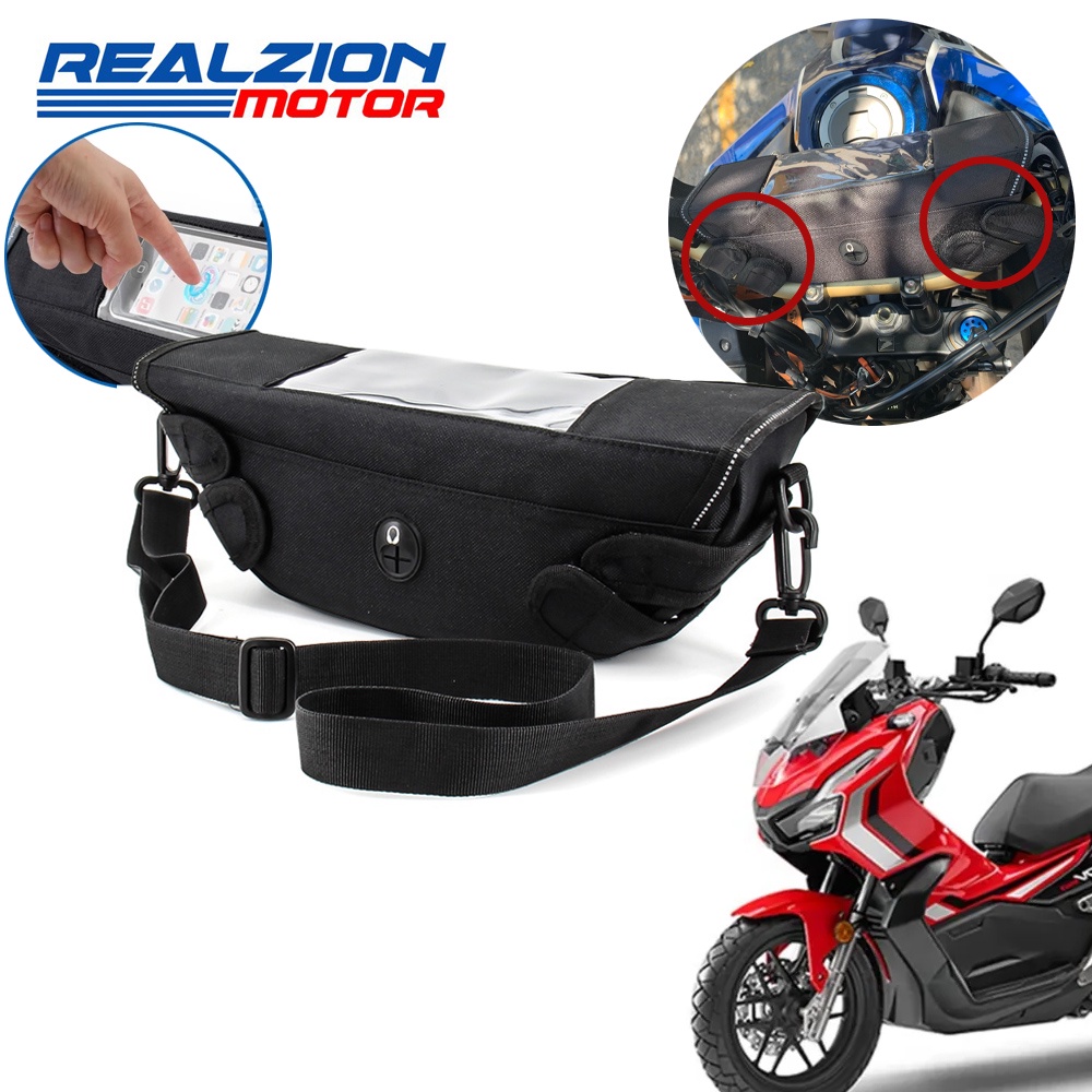 REALZION ADV150 ADV160 Motorcycle Linen Handlebar Travel Bag For HONDA ADV 150 160 Waterproof ...