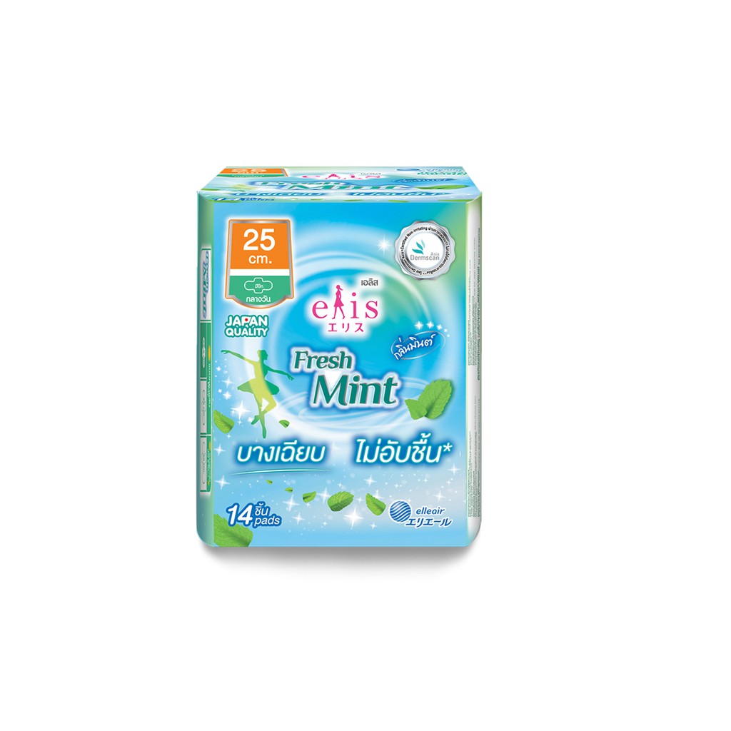 ELIS Sanitary Napkin Fresh Mint 25cm (14 Pads) | Shopee Philippines
