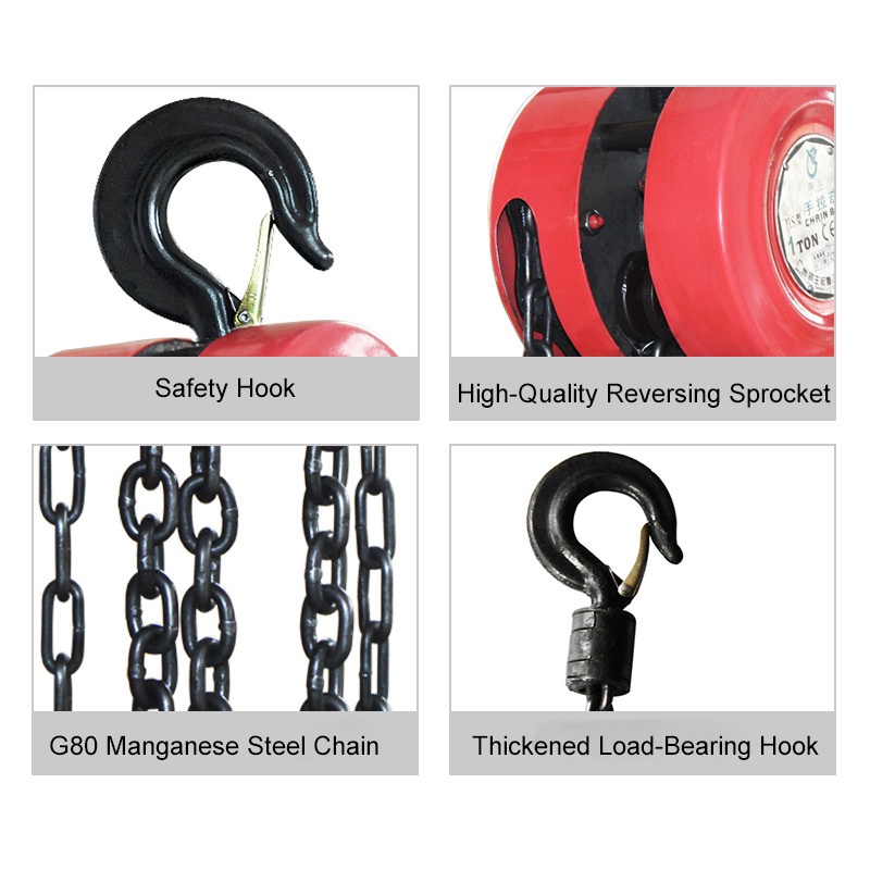 Crane hoist 2Tons Chain Block 1 ton with 3 meters chains Manual Heavy ...