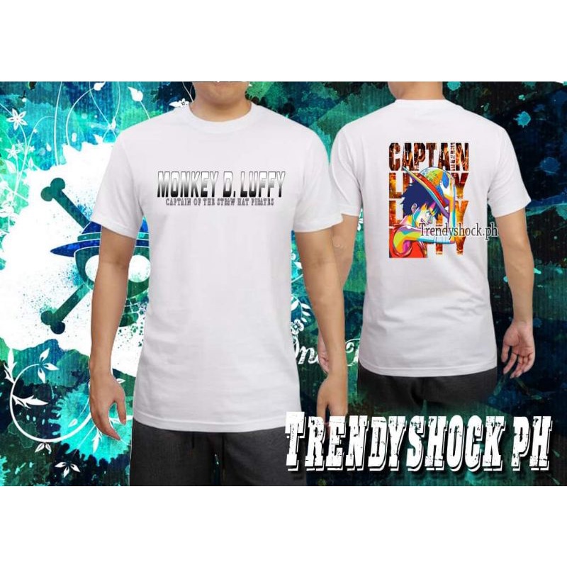 ANIME ONEPIECE LUFFY BACK TO BACK PRINT | Shopee Philippines