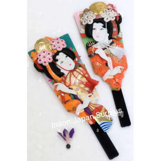 Traditional Hagoita Geisha Wooden Paddle ( Japan Surplus ) | Shopee ...