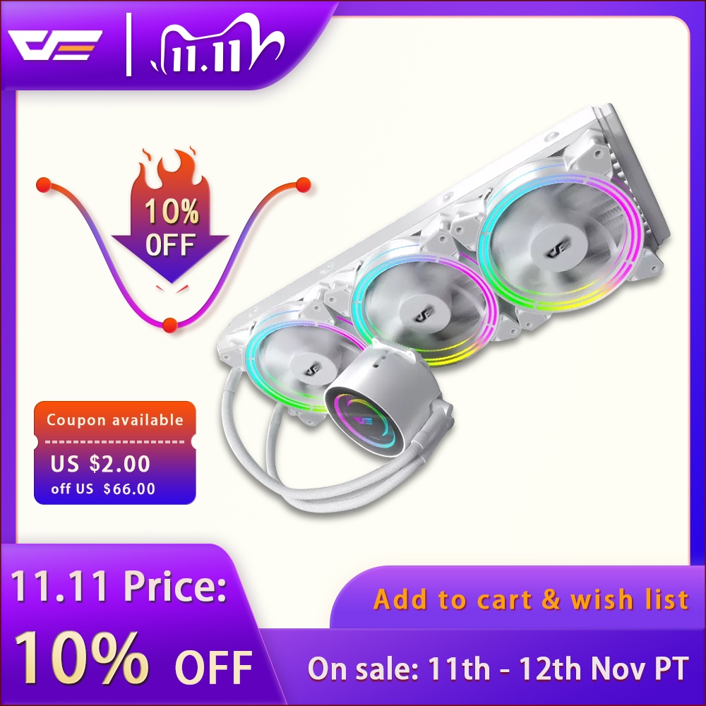 Darkflash Water Cooling CPU Cooler computer RGB Water Cooler Heatsink ...