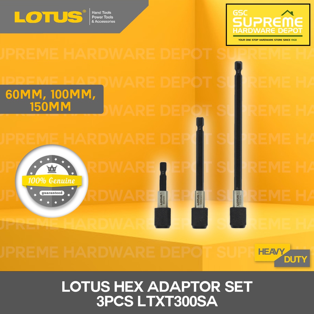 Lotus Hex Socket Bit Set 3pcs LTXT300SA | Shopee Philippines