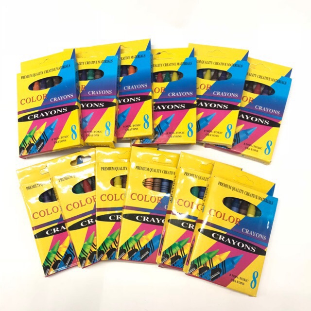 12boxes crayons 8pcs crayons one box for games prizes giveaways part ...