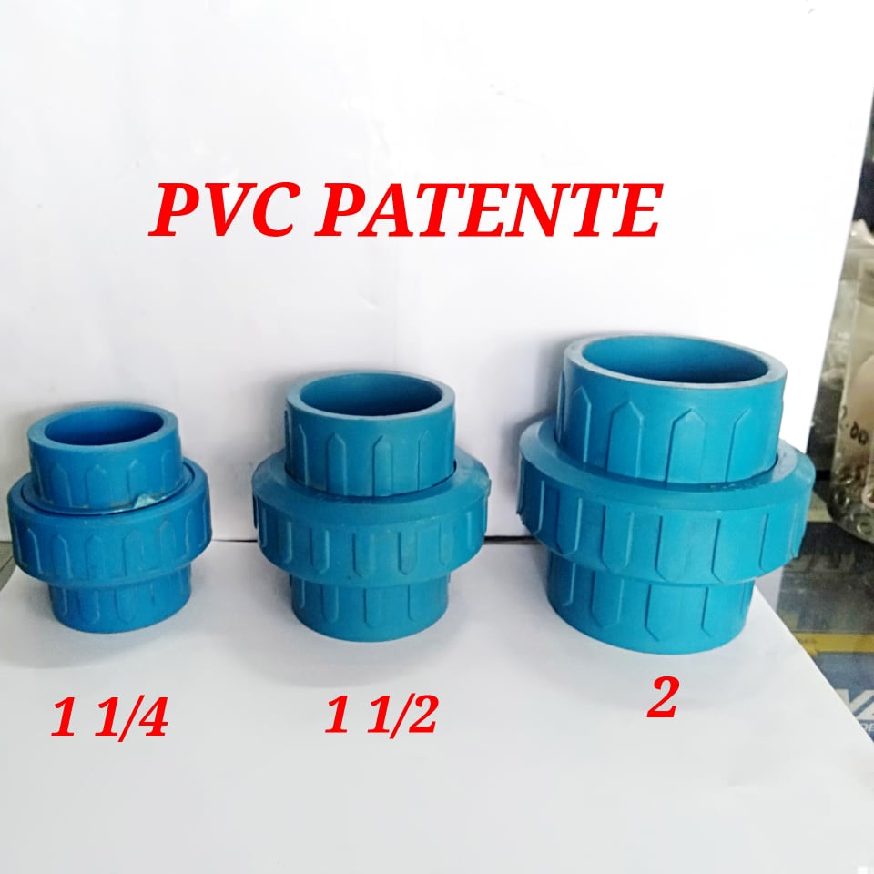 PVC Blue Fittings Union Patente (Size 1x1/4'' 1x1/2'' 2x'') | Shopee ...