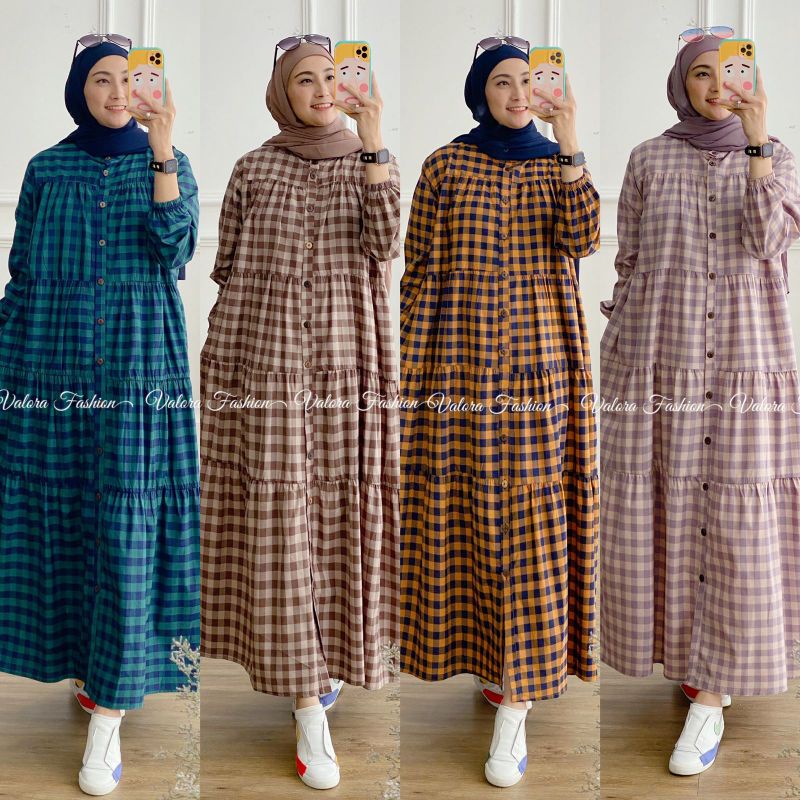 Semi DRESS VALORA ORI BY VALORA FASHION | Shopee Philippines