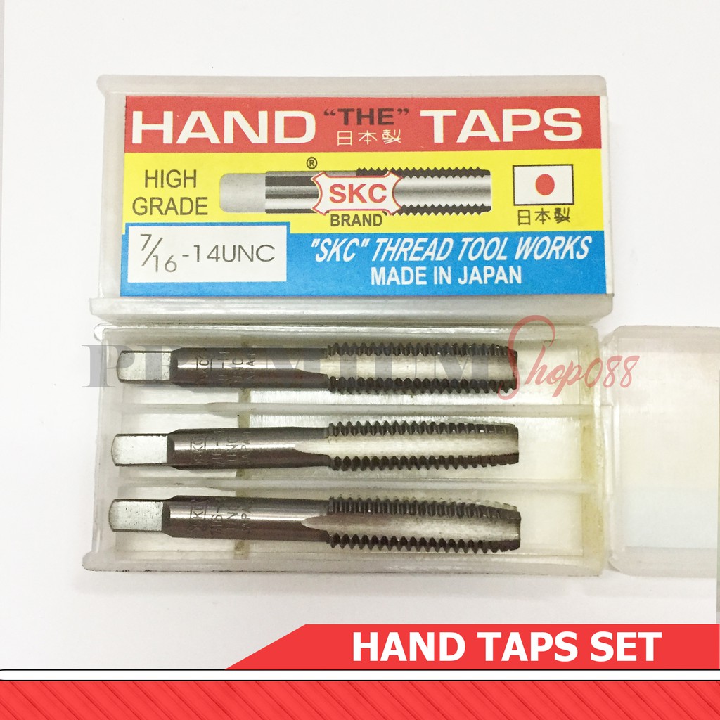 SKC Hand Tap 7/16 x 14 20 Japan 7/16" 14NC 20NF Set | Shopee Philippines