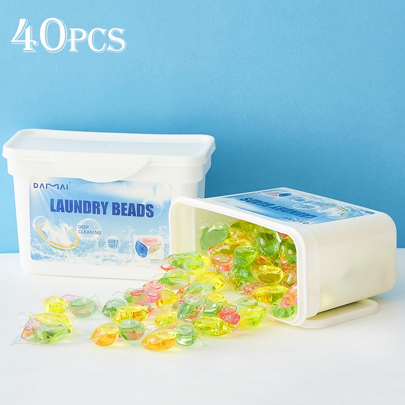 50PCS Laundry pods Liquid Capsules Detergent Beads Balls Washing ...