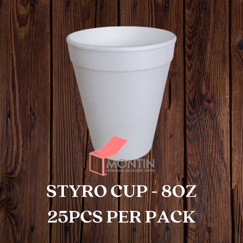 Styro Cup 8oz (25pcs per pack) | Shopee Philippines