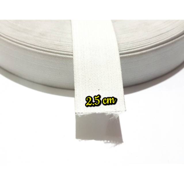 Sewing Rubber/Elastic/Rubber Color 2.5cm (per meter) | Shopee Philippines