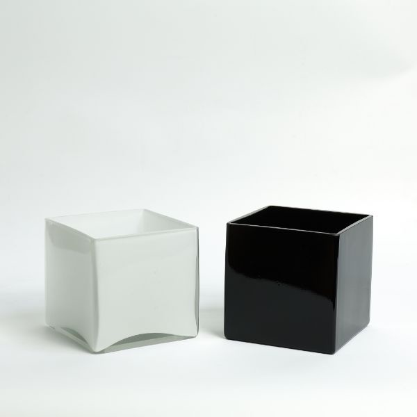 Square glass pillar 12x12 - Beautiful decorative glass vase - TT - RM ...