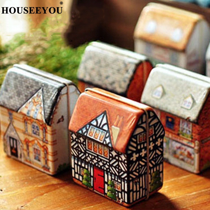 Cute Metal Small House Music Box Musical Case Mini Room Creative Girls ...