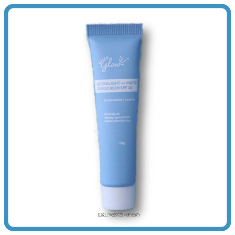 HELLO GLOW Ultralight ++ Matte Sunscreen Spf 30 (Advanced Rejuvenating ...