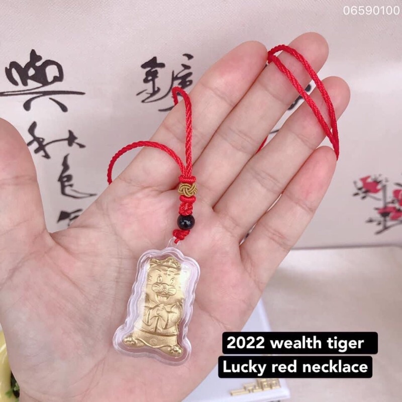 wealth tiger lucky red necklace | Shopee Philippines