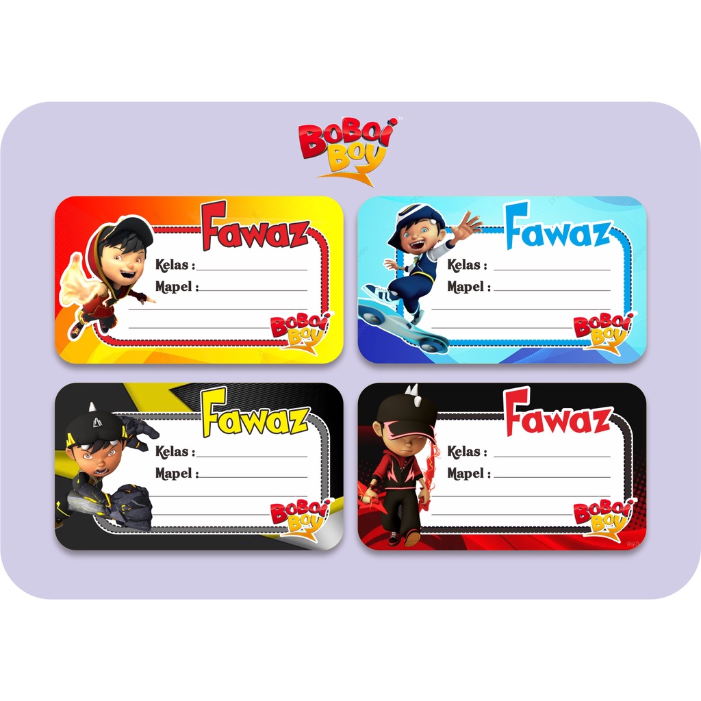 MATA Print MAPEL Stickers | Learning Eyes Stickers | Book Name Stickers ...