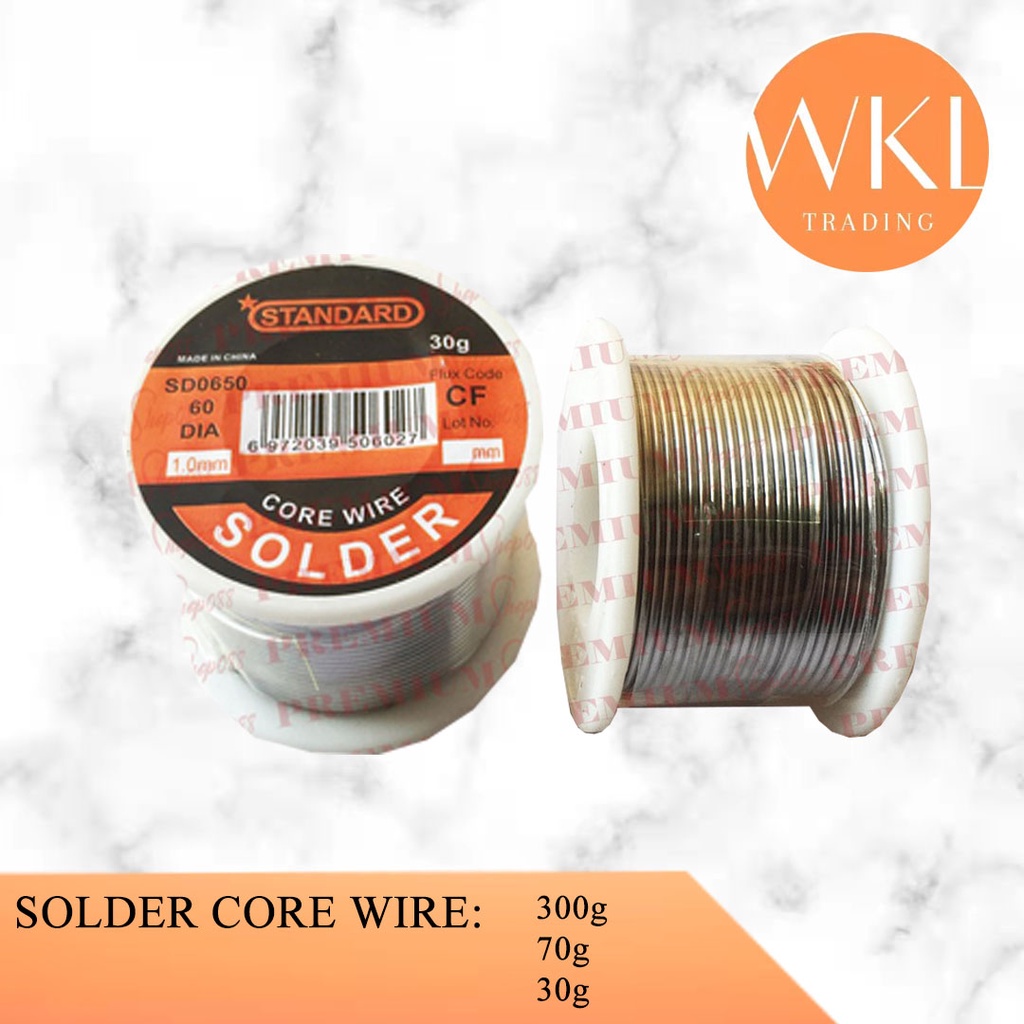 MMT SOLDER CORE LEAD WIRE 30g / 70g/ 300g (CF-20 / 1.0MM) | Shopee ...