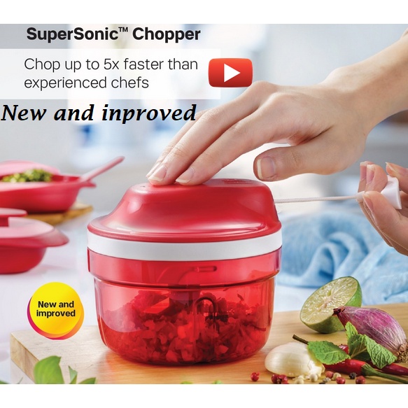 Tupperware SuperSonic Chopper With Box ( New version of Turbo Chopper ...