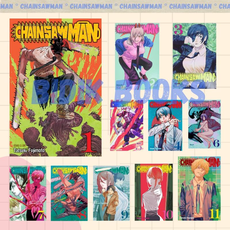 Chainsaw Man vol 1/2/3/4/5/6/7/8/9/10/11/12/13/14/15 - Tatsuki Fujimoto | Shopee Philippines