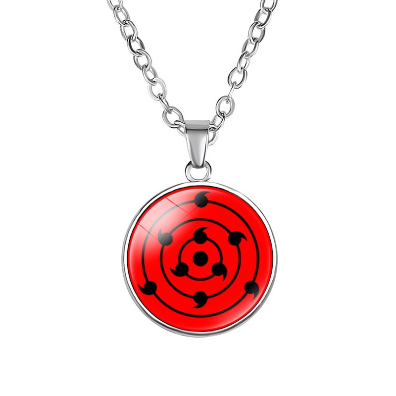 Naruto Anime Sharingan Eye Necklace for Women Men Charm Jewelry Uchiha ...
