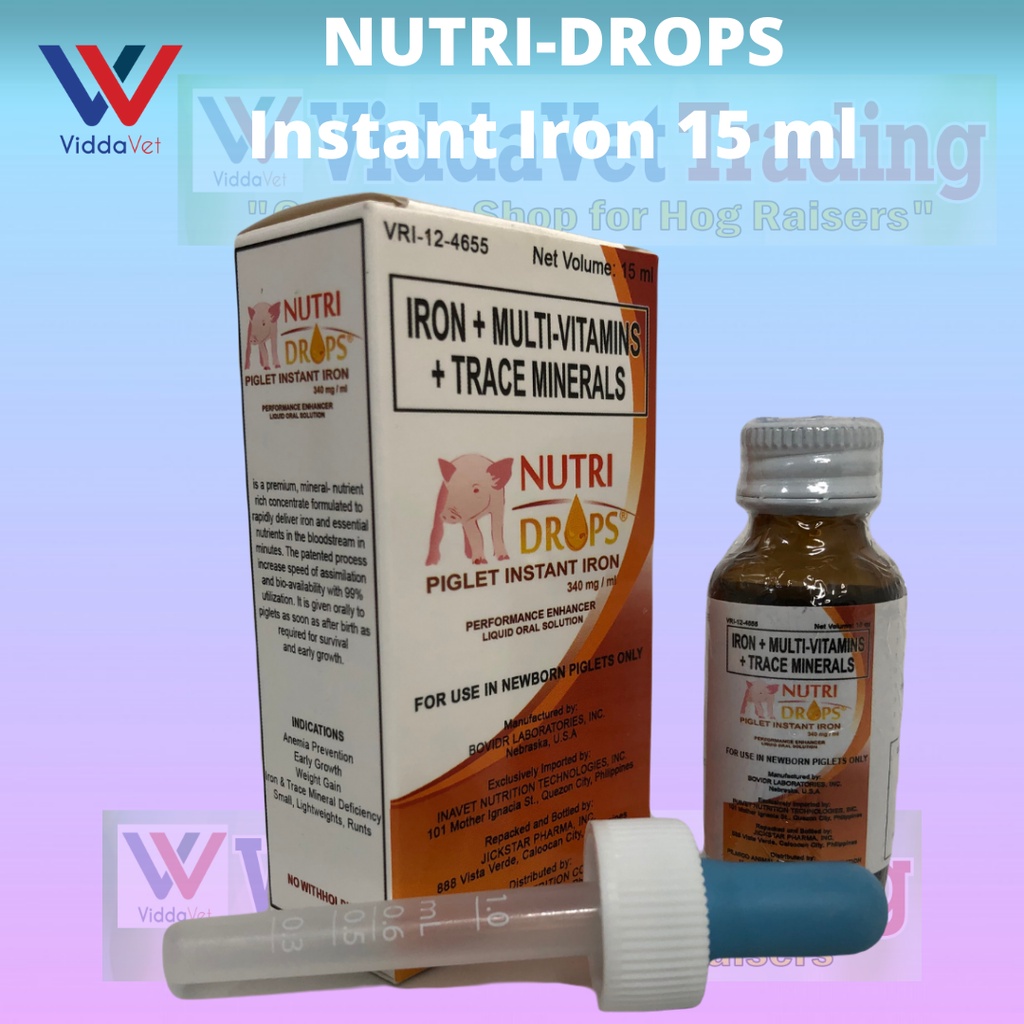 Davsaic Nutri drops (iron+v,i.t,am..ins+mineral) 15ml for piglet ane ...