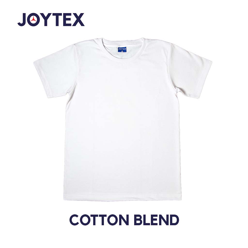 JOYTEX Round Neck Casual White Plain Shirt | Shopee Philippines
