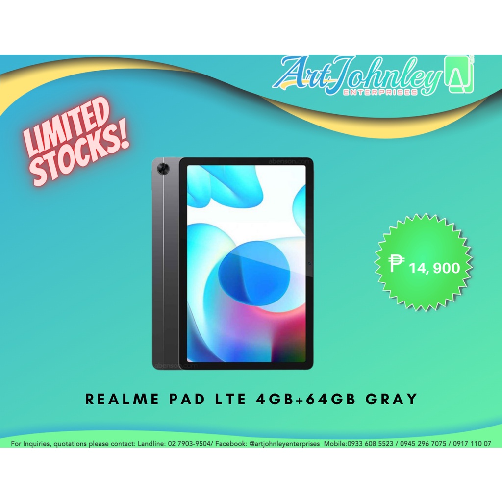 REALME PAD LTE 4GB+64GB Gray | Shopee Philippines
