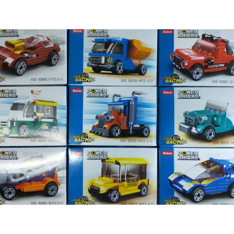 Sluban Power Brick Pull Back Mini Toy Vehicle | Shopee Philippines