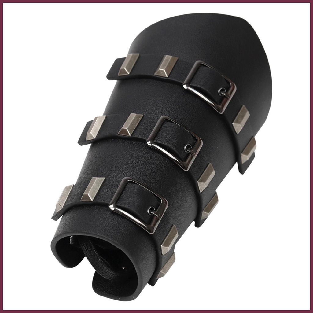 Medieval Leather Arm Guards Buckle Bracers Cosplay Costume Accessory ...