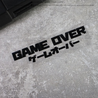 P-a378 game over game End Car Japanese Reflective Rear Window Fuel Tank ...