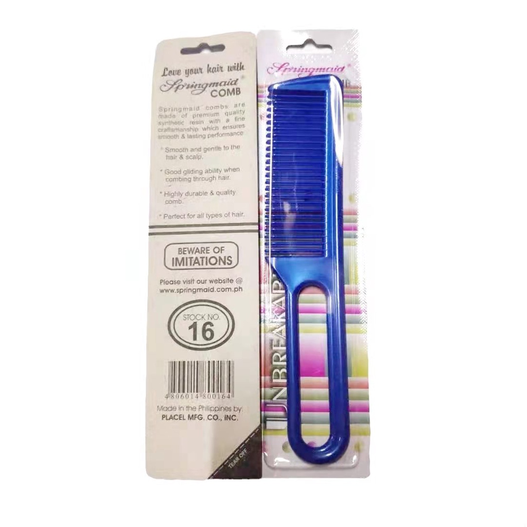 Original Springmaid Comb Suklay Unbreakable High Quality Random Color ...
