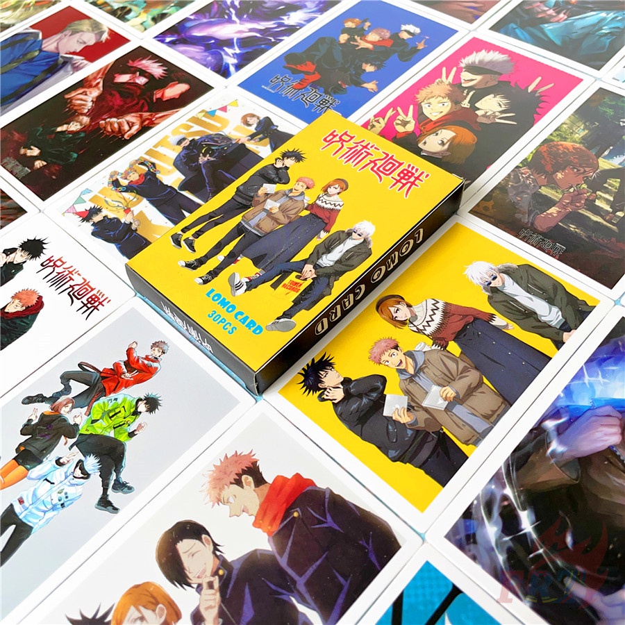 30Pcs/Box Anime Jujutsu Kaisen S-3：Itadori Yuji / Fushiguro Megumi ...