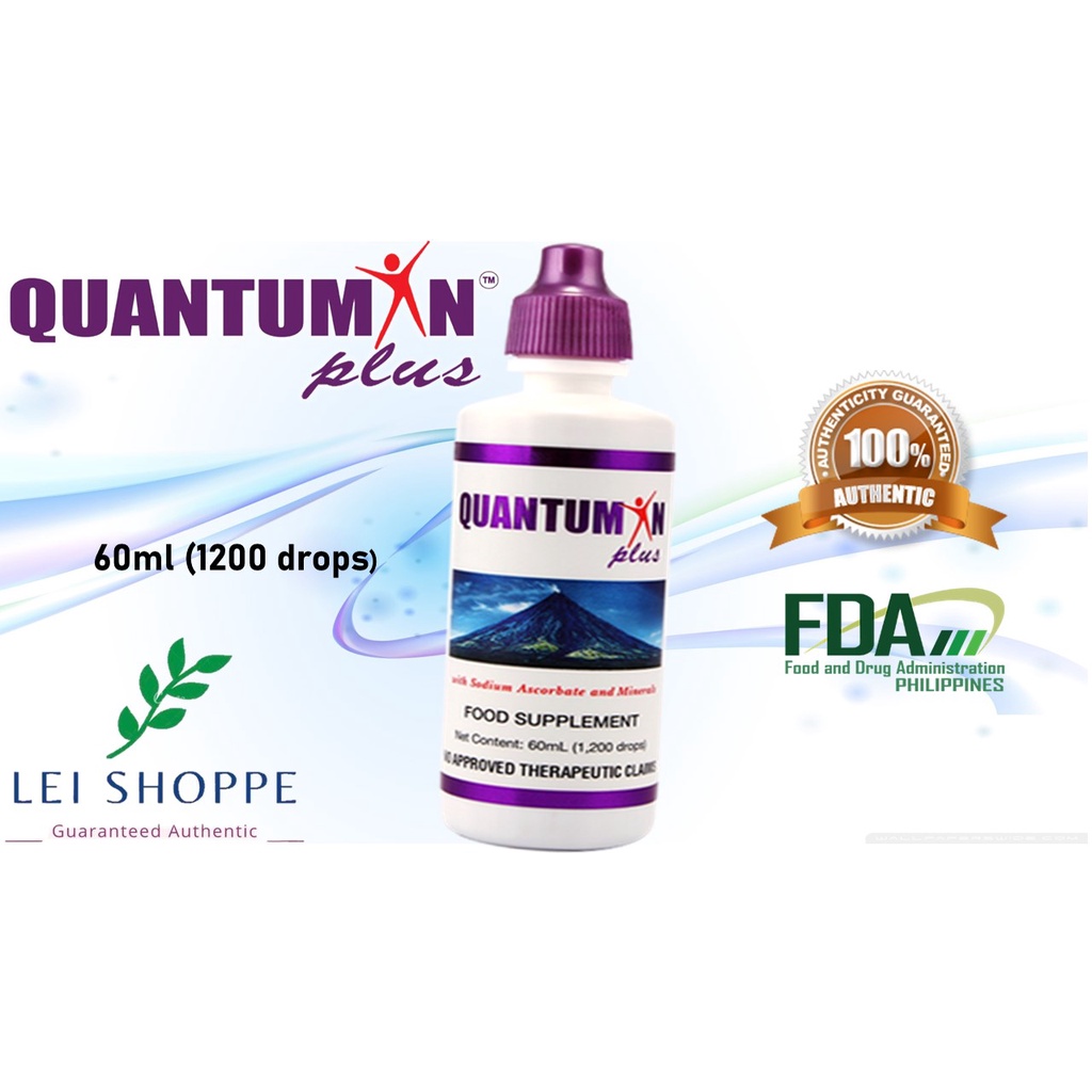 QUANTUMIN Plus Food Supplement [ Big Size 60ml (1,200 drops)] with ...