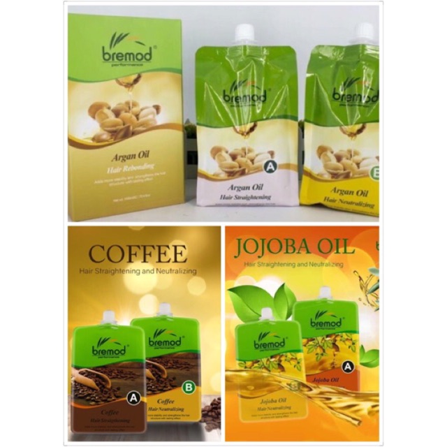 Bremod Rebonding hair Straightening cream moisturizing 1000mlX2 Argan ...