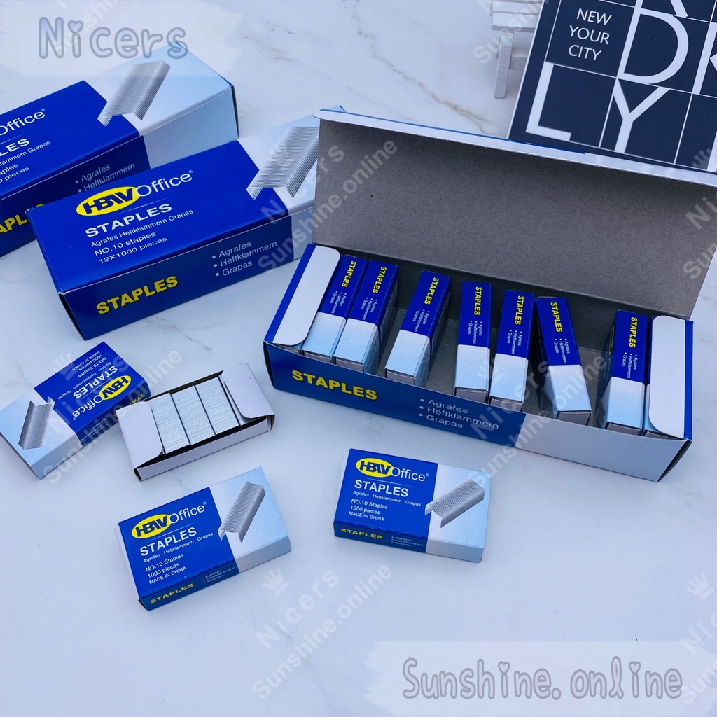 #10 HBW Staple Wire Standard Staples 1DOZ | Shopee Philippines
