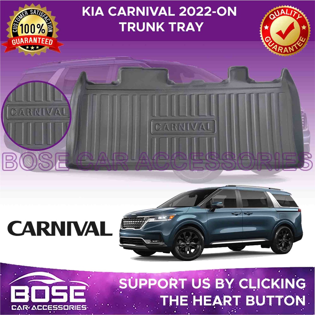 Kia Carnival 2022 - 2023 ON Trunk Tray / Cargo Trunk Tray / Cargo ...
