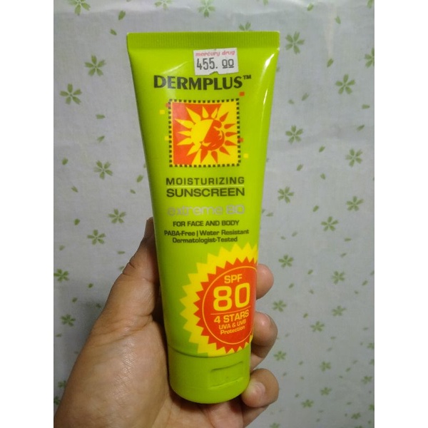 Dermplus Moisturizing Sunscreen Spf 80 | Shopee Philippines