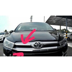 LIST GRILL GRAND ALL NEW INNOVA REBORN 2016 CHROME 3 PIECES | Shopee ...