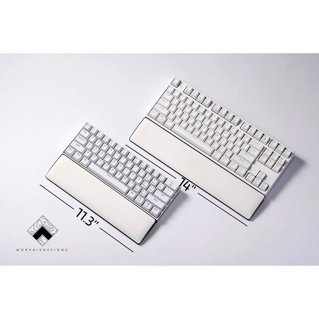 Morphix Designs' Wooden Keyboard Wrist Rest - Black / White Keyboard ...