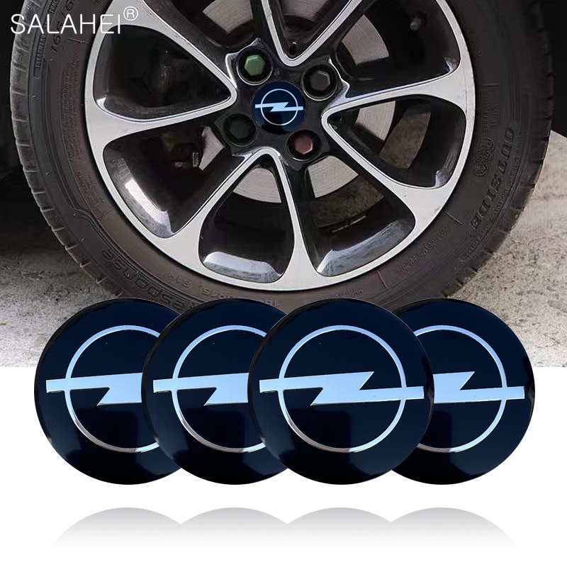 4PCS 56mm Metal Car Wheel Hub Cap Emblem Sticker For Opel Astra H G J ...