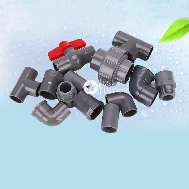 PVC Gray Pipe Fittings 1/2" 、3/4" 、1" （Tee,Coupling,Elbow,Reducer ...