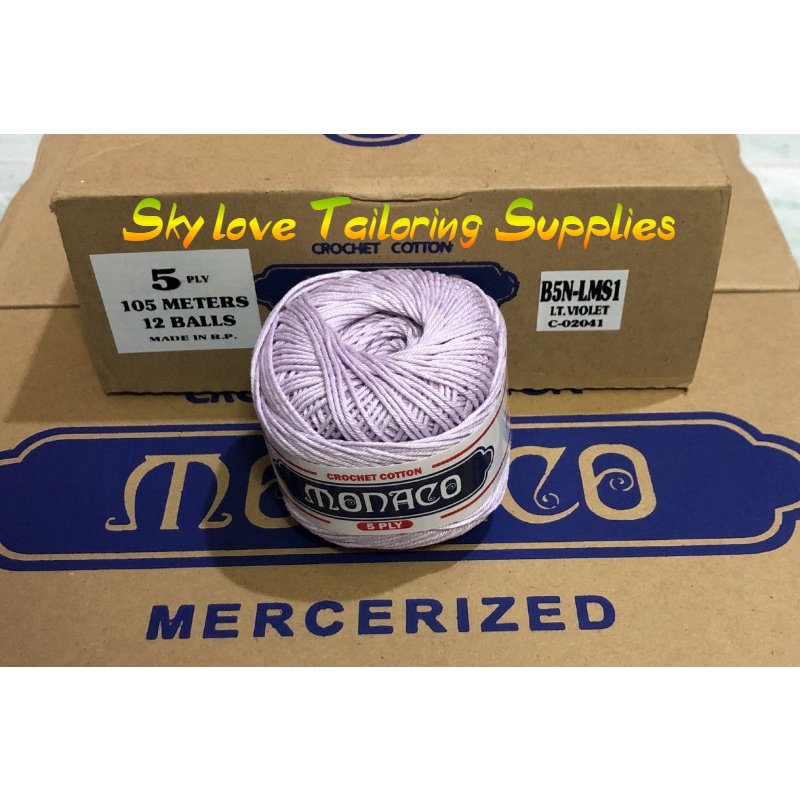 5PLY Monaco Mercerized Cotton BATCH 1 (B1-B221) | 5ply 100% Mercerized ...