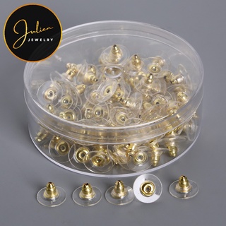 Julien Earrings Knot/Stopper/Plugs Pakaw Gold Silver Rubber Bell Type ...