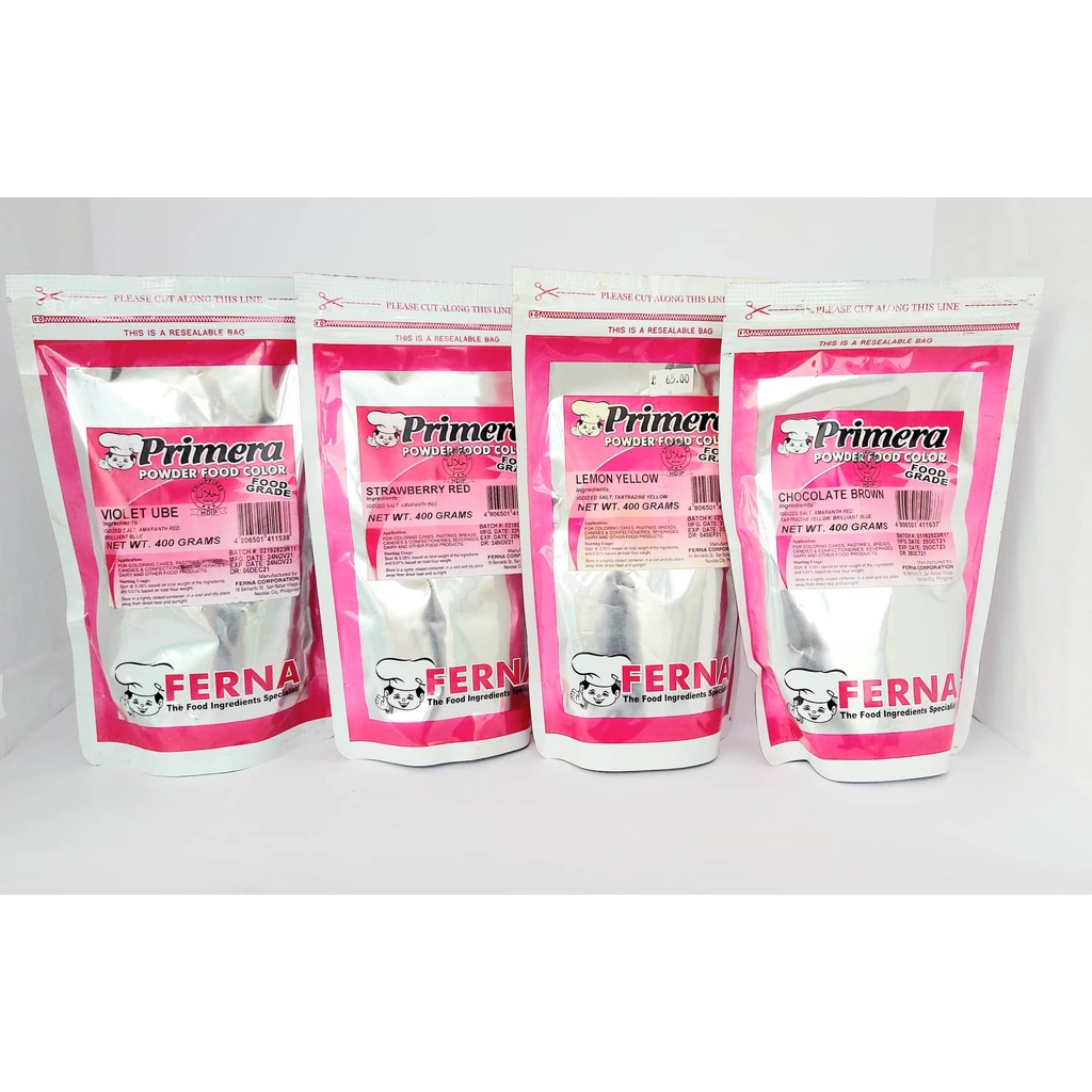 Ferna Primera Powder Food Color 400gms | Shopee Philippines