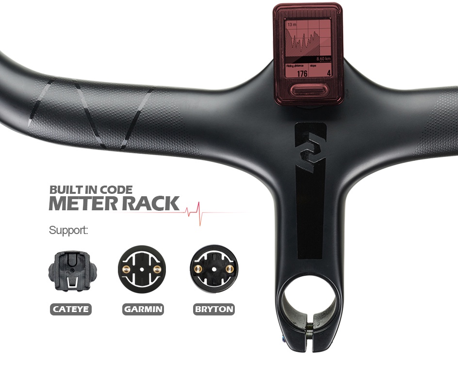 OG-EVKIN Carbon Road Integrated Handlebar 28.6mm Carbon Handlebars For ...