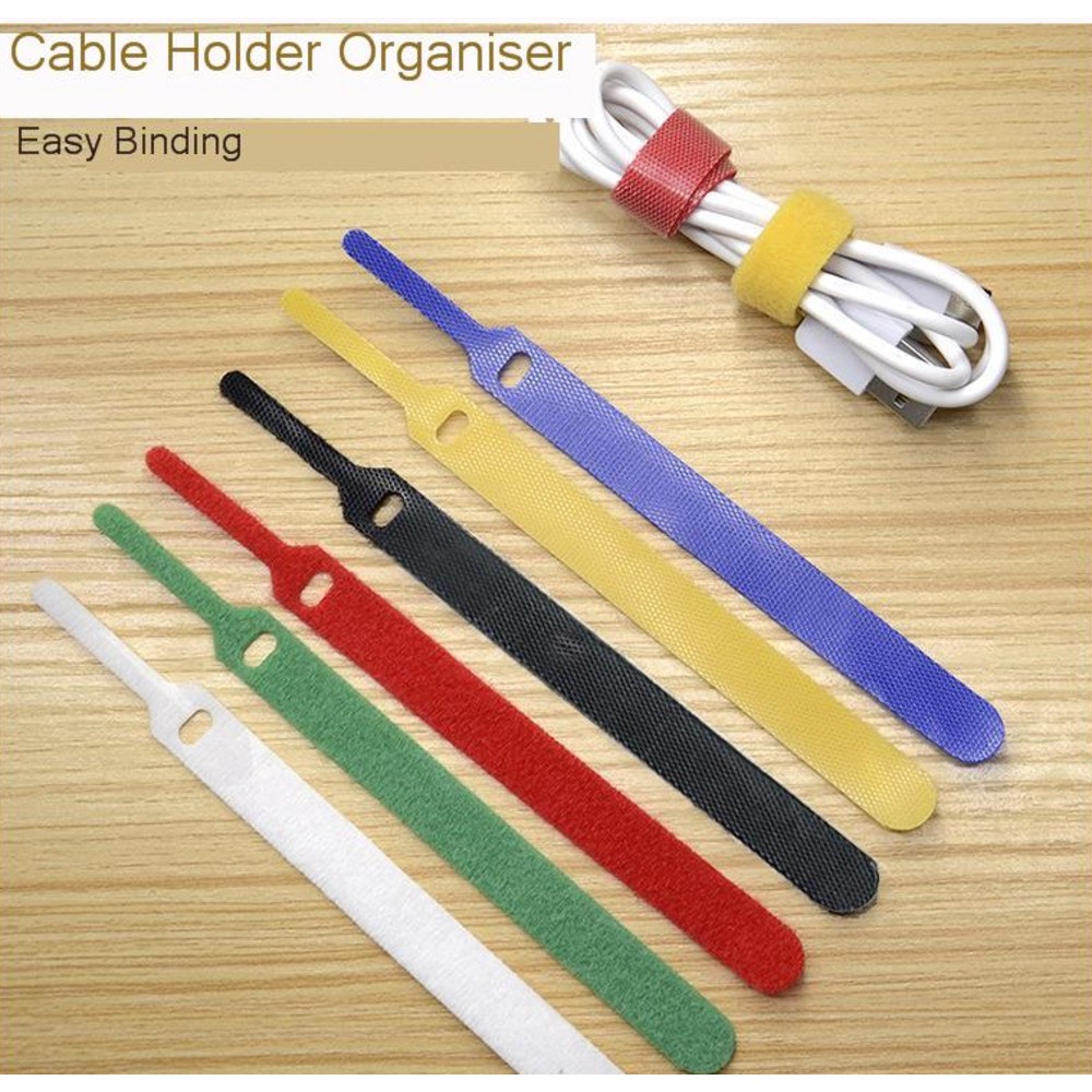 20 PCS Magic Velcro Cable Tie, Nylon Taping Multi-purpose USB Cord ...