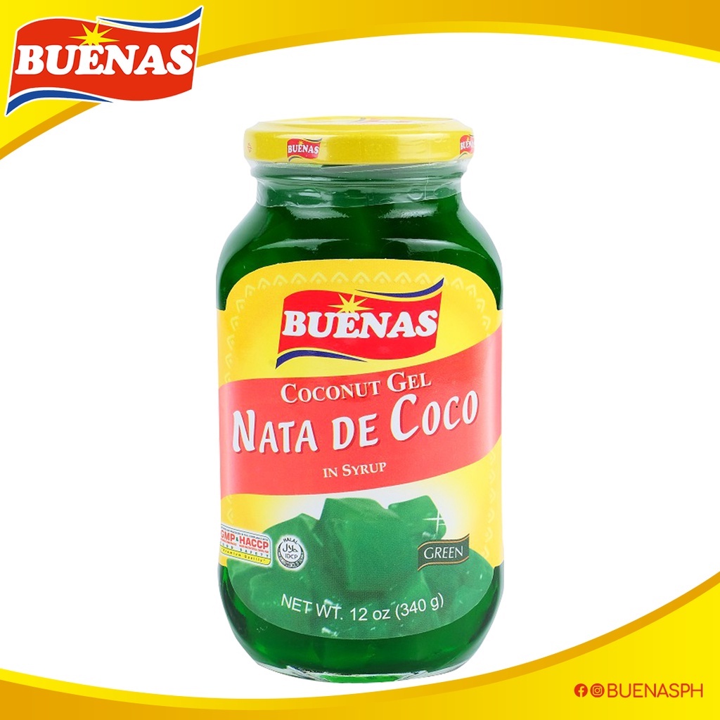 Buenas Nata De Coco 12oz (Green) | Shopee Philippines