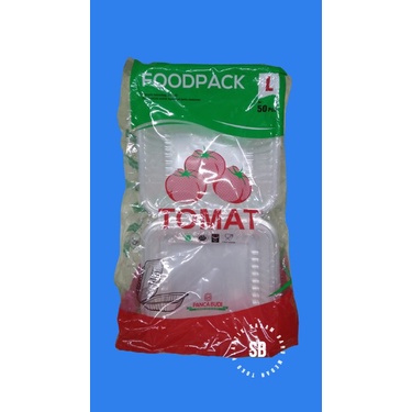 Tomato Foodpack Lunch Box - Mika Food SML Food pack - 50pcs | Shopee ...