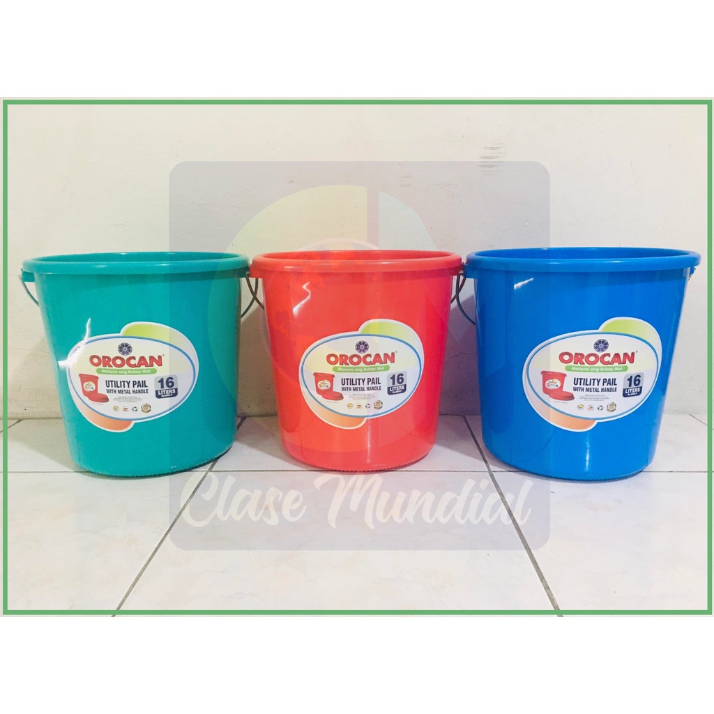 Orocan Plastic Pail 16 liters (Heavy Duty) | Shopee Philippines